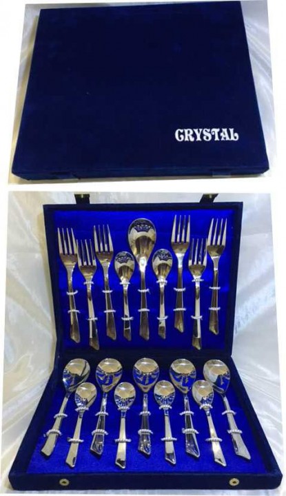 18pcs Cutlery Set In Velvet Box Corporate Gifts Supplier in price range ...