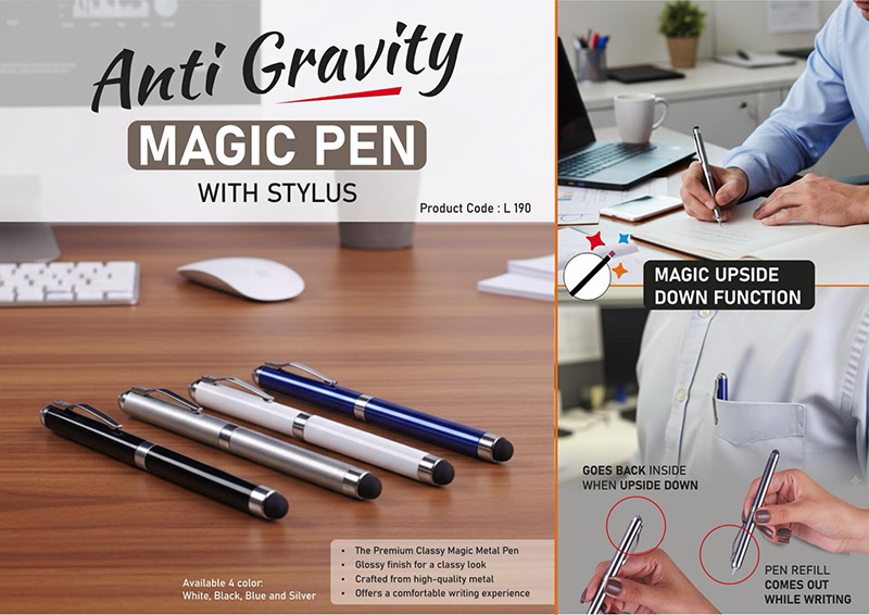 Anti Gravity Magic Pen With Stylus Corporate Gifts Supplier in price ...