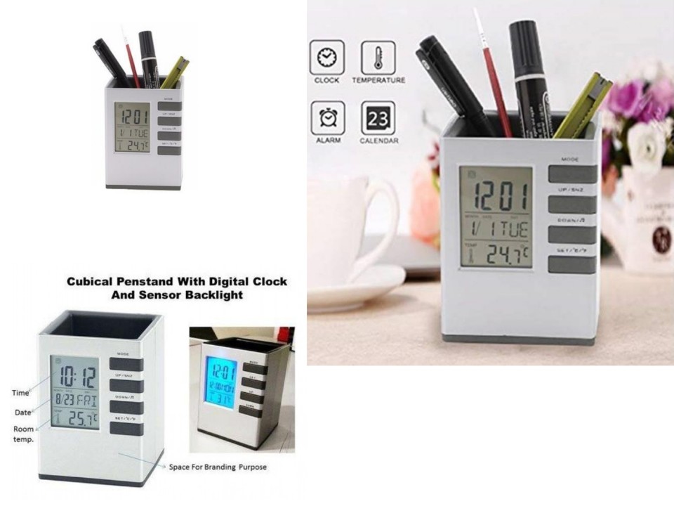 Digital Clock Wih Pen Stand Corporate Gifts Supplier in price range Rs ...
