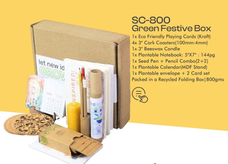 Eco Friendly Green Festive Kit Corporate Gifts Supplier in price range ...