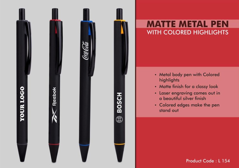 Matte Metal Pen Corporate Gifts Supplier in price range Rs 1-50 in Pune ...