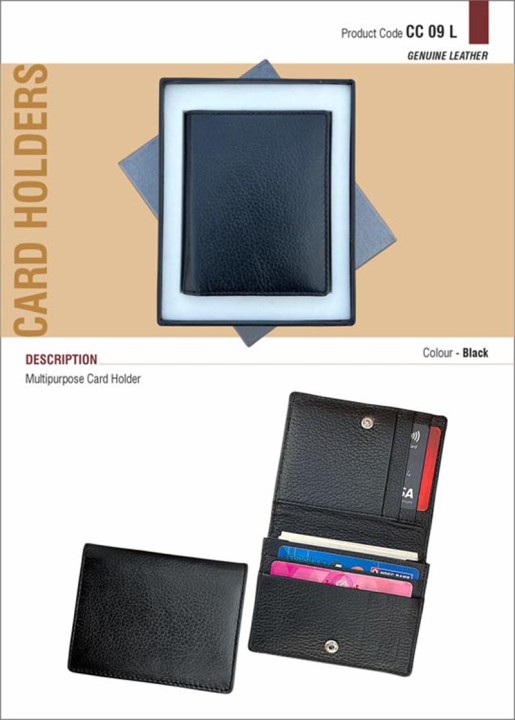 Multiple Card Holder - Genuine Leather Corporate Gifts Supplier in ...