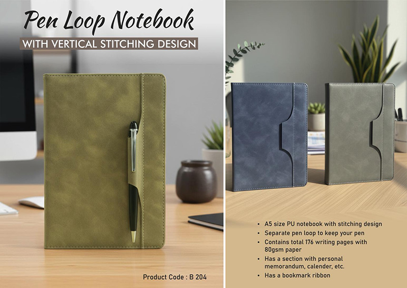 Pen Loop Notebook Corporate Gifts Supplier in price range Rs 201-300 in ...