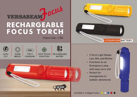 Rechargeable Focus Torch Corporate Gifts Supplier in price range Rs 101 ...