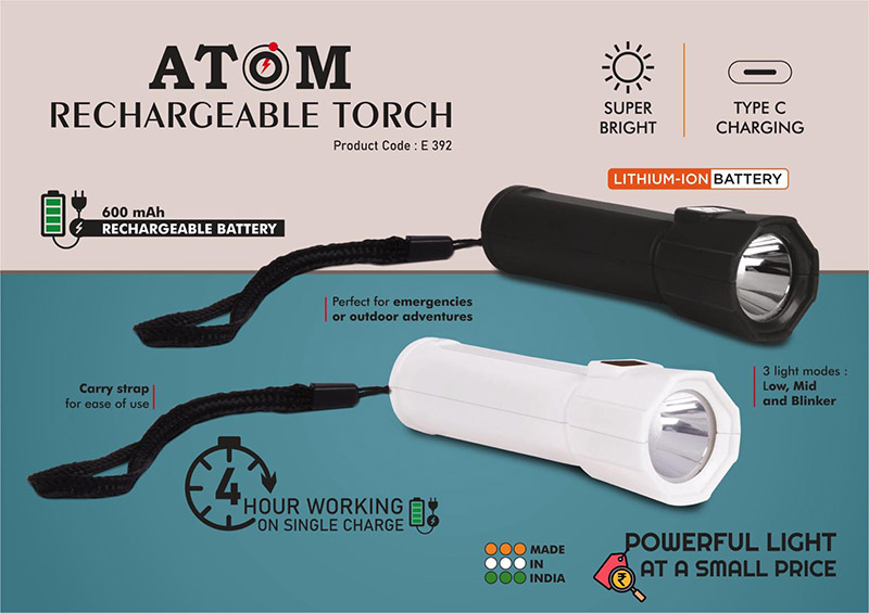 Rechargeable Torch Corporate Gifts Supplier in price range Rs 101-200 ...