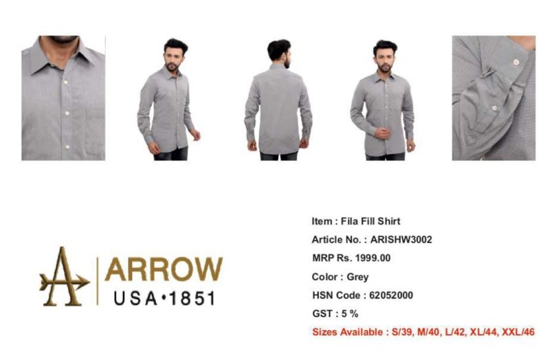 Shirts (arrow) Corporate Gifts Supplier in price range Above Rs 1000 in ...